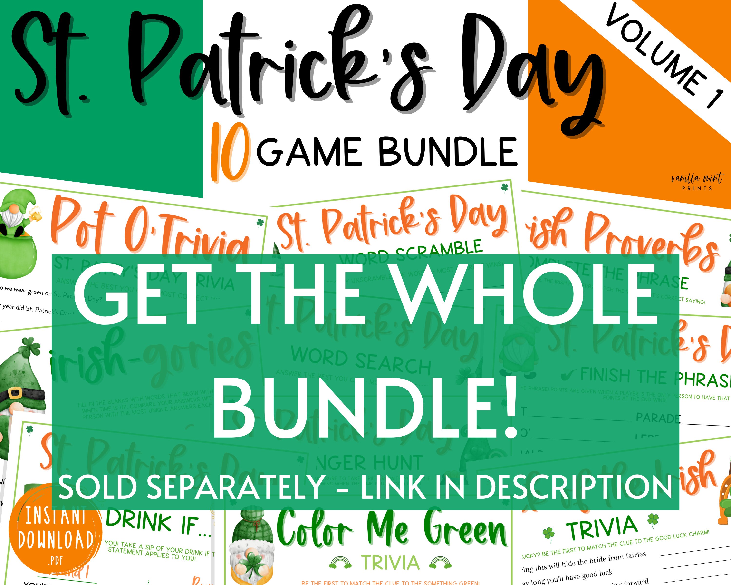 St. Patrick's Day Green Trivia Game | Color Me Green | Fun St. Pattys ...