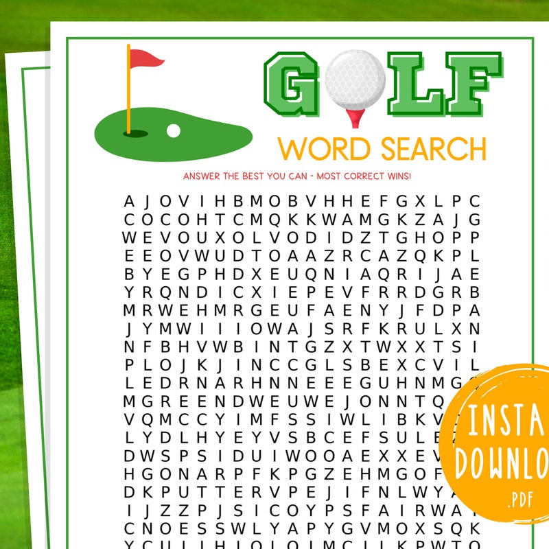Golf Word Art - Etsy