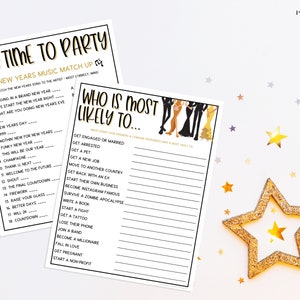 10 New Years Eve Party Games BUNDLE Volume 2 Printable New - Etsy