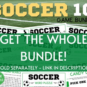 Soccer Emoji Pictionary Game | Printable Soccer Team Party Game ...