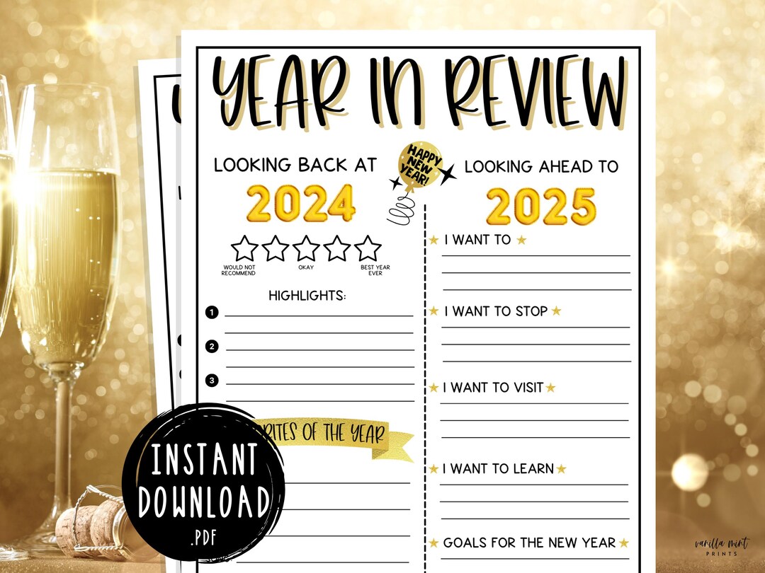 New Years Eve Year in Review Game New Years Games New Years Eve Party ...