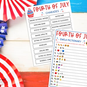 Fourth of July 5 Party Games KIDS BUNDLE | 4th of July Printable Game ...