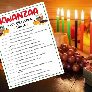 Kwanzaa Trivia Game | Printable Kwanzaa Party Games | Fun Activities ...