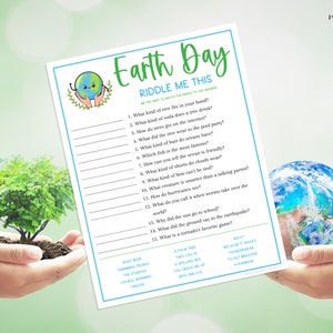 Earth Day Riddle Me This Game | Fun Printable Spring Games ...