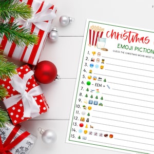 Christmas Movies Emoji Pictionary Game | Xmas Movie Emoji Games | Fun ...