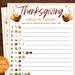 Thanksgiving Emoji Pictionary Game Thanksgiving Printable | Etsy