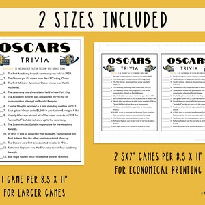 Oscars Trivia Game | 94th Academy Awards Party Games | Oscars 2022 ...