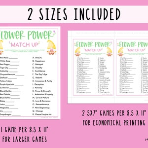 Spring Flower Power Trivia Match up | Printable Springtime Games ...
