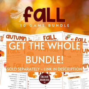 Fall A - Z Race Game | Printable Autumn Party Games | Fall Time ...