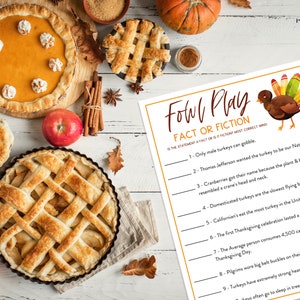 Thanksgiving Trivia Game | Fowl Play Turkey Trivia Thanksgiving ...