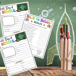 Back to School 10 Game BUNDLE First Day of School Activities | Etsy