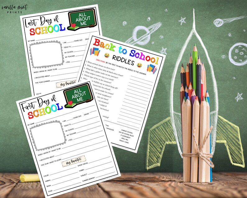 Back to School 10 Game BUNDLE First Day of School Activities | Etsy