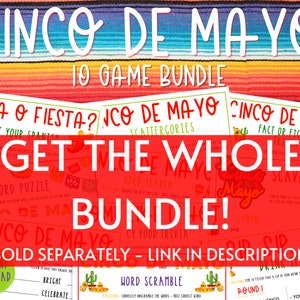 Cinco De Mayo Candy Dice Game Classroom Game Mexican Party Games Fun ...