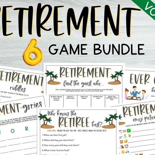 Retirement Party Game Printable Who Knows the Retiree What - Etsy
