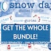 Snow Day Pictionary Game Fun Printable Winter Game Wintertime Activity ...