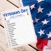 Veterans Day Word Scramble Game Printable Veterans Day Party Games ...