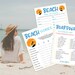 Beach 10 Game BUNDLE Ten Printable Summertime Games Fun Beach Vacation ...