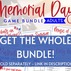 Patriotic A - Z Word Puzzle Game | Printable Memorial Day Party Games ...