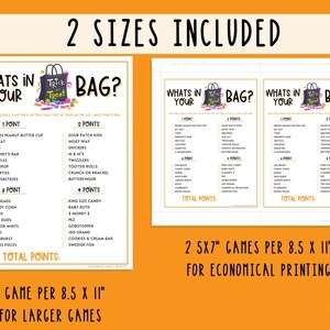 Halloween Whats in Your Trick or Treat Bag Game | Halloween Scavenger ...