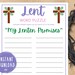 Lent Word Puzzle Lenten Printable Party Games Easter - Etsy