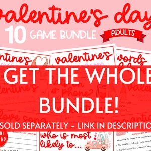 Valentine's Day A-Z Game | Valentine Printable Game | Fun Valentine's ...