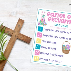 Easter Egg Exchange Dice Game Printable Easter Games Party - Etsy UK
