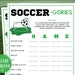 Soccer Scattergories Game Printable Soccer Team Party Game Futbol Games ...