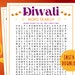 Diwali Word Search Printable Festival of Lights Party Games Activities ...