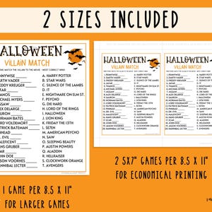 Halloween Villain Matching Game | Halloween Printable Games | Bad Guys ...