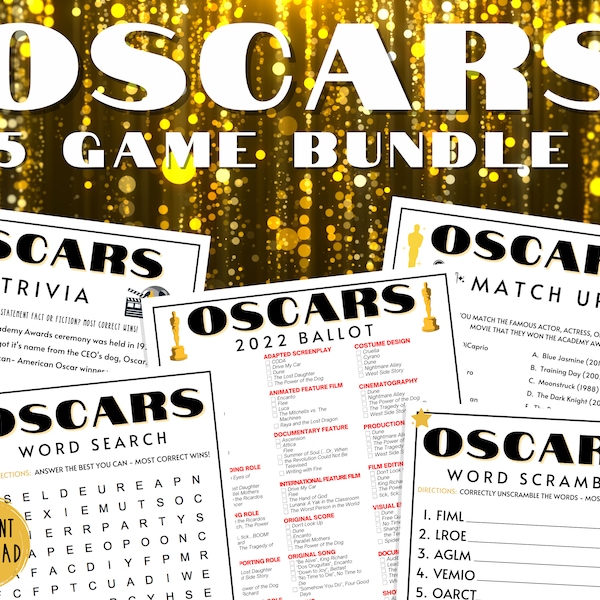 Oscars Party - Etsy