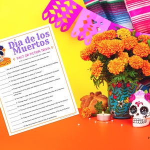 Día De Los Muertos Fact or Fiction Trivia | Printable Day of the Dead ...