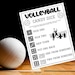 Volleyball Candy Dice Game | Printable Volleyball Team Party Games ...