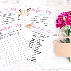 Mother's Day 10 Game Bundle | Mother's Day Games | Trivia Party Games ...