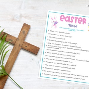 Easter Trivia Game | Printable Easter Games | Party Games | Easter ...