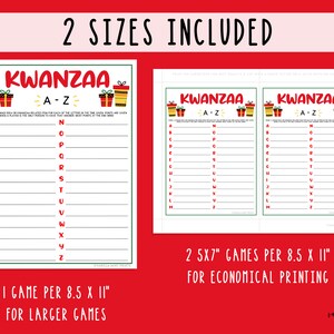 Kwanzaa A - Z | Printable Kwanzaa Party Games | Fun Activities for ...