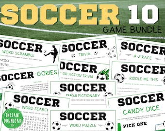 Soccer Pictionary / Soccer Party Pictionary / Printable Soccer Team ...