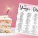 PINK Adult Birthday Party Games Younger or Older Birthday - Etsy