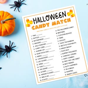 Halloween Candy Match Party Game | Halloween Games for Kids & Adults ...