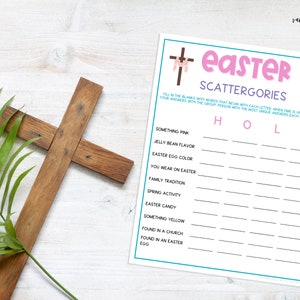 Easter Scattergories Game | Printable Easter Games | Party Games ...