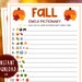 Fall Emoji Pictionary Game Printable Autumn Games Fall | Etsy