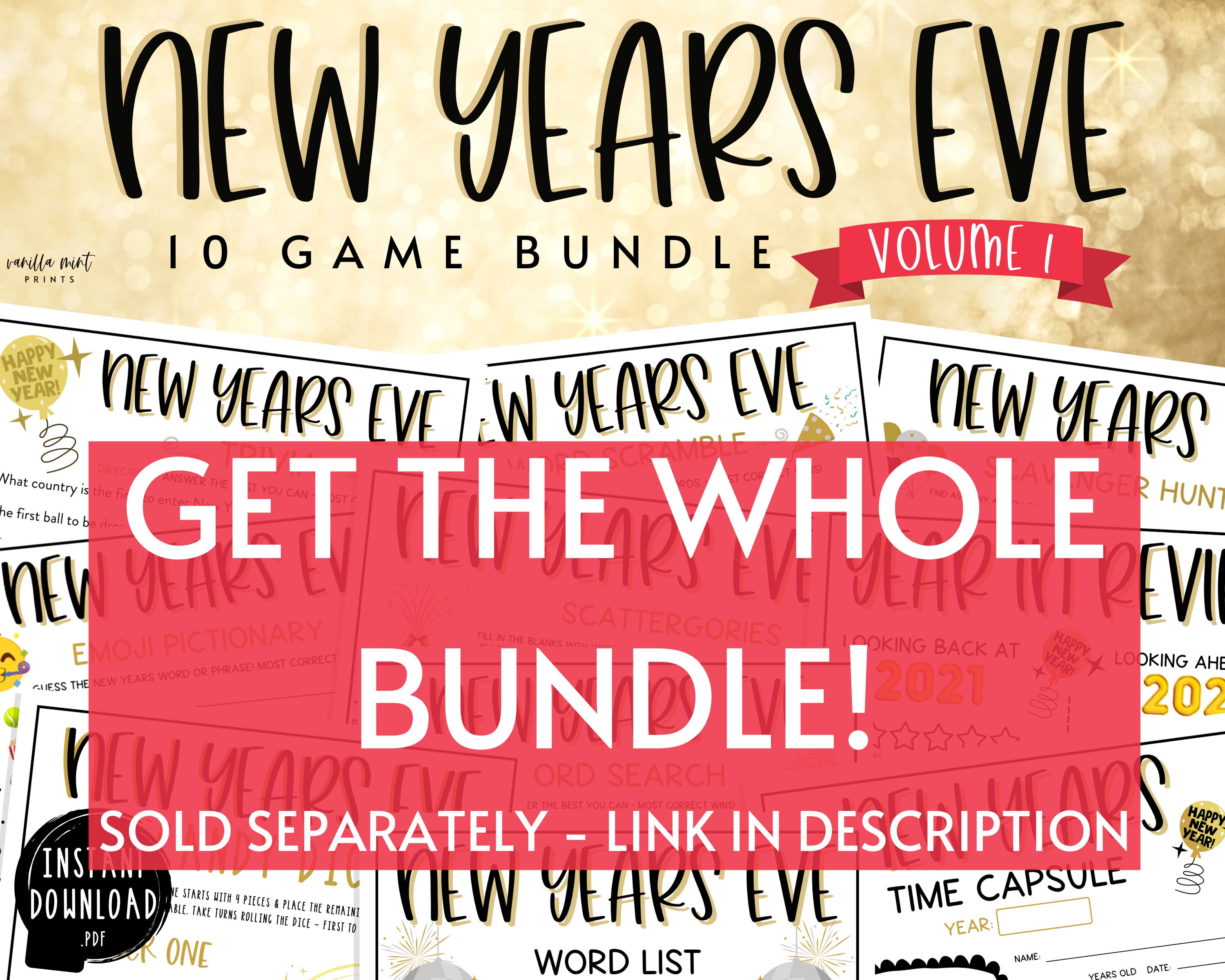 5 New Years Eve Kids Party Games BUNDLE Printable New Years Etsy 5-new-years-eve-kids-party-games-bundle-printable-new-years-etsy