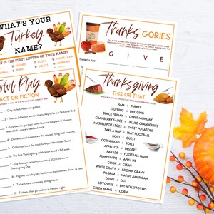 Thanksgiving Game BUNDLE Volume 2 | 10 Thanksgiving Printable Games ...