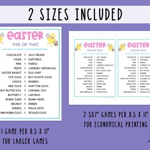 Easter This or That Game | Printable Easter Party Games | Easter ...