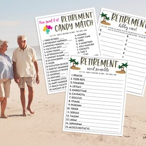 Retirement Party Games | Retirement 6 Game Bundle | Fun Retirement ...