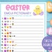 Easter Emoji Pictionary Game Easter Classroom Activities Easter ...