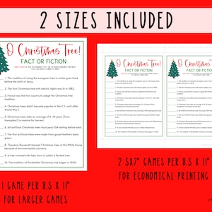 O Christmas Tree Trivia Game | Fact or Fiction | True or False ...
