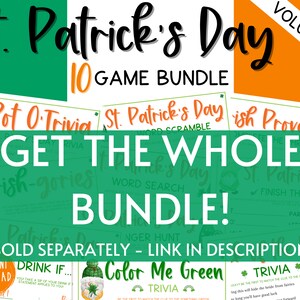 St. Patrick's Day What's Your Leprechaun Name Game | Printable Party ...