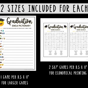 Graduation Games | 10 Game BUNDLE | Fun Graduation Party Games | Class ...