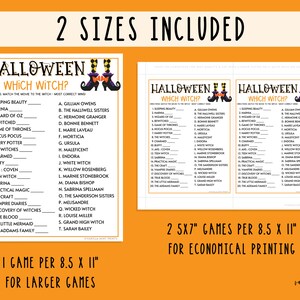 Halloween Witch Matching Game Which Witch Halloween - Etsy