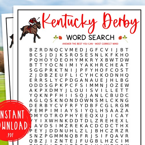 Whats Your Race Horse Name Game Triple Crown Party Game - Etsy